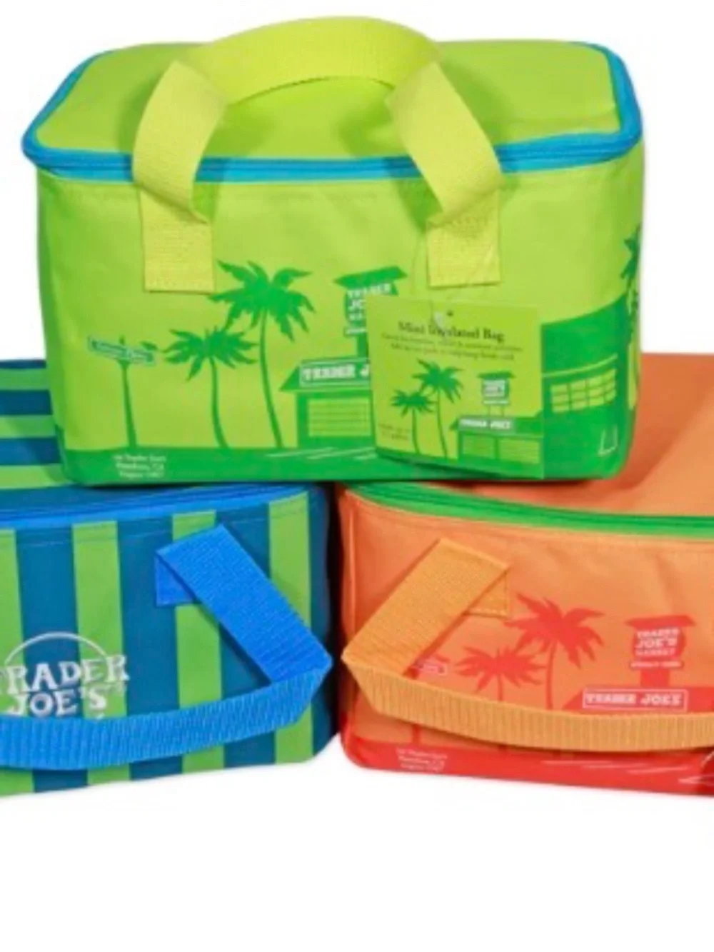 Trader Joe'S | Bags | Trader Joes Mini Green Insulated Tote Bag | Poshmark